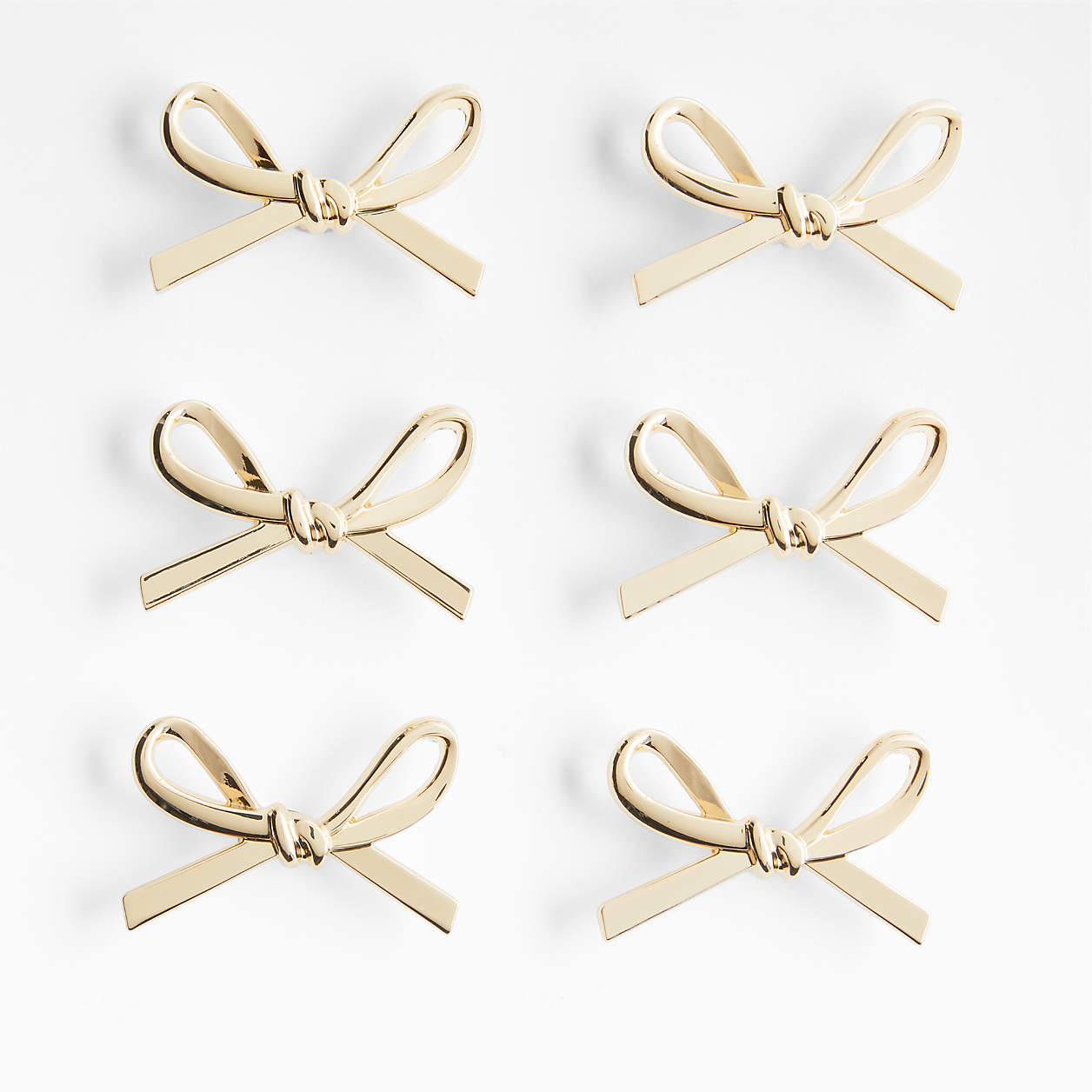 Gold Bow Knobs, Set of 6 + Reviews | Crate & Kids