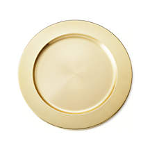 Holiday Gold-Plated Charger Plate + Reviews | Crate & Barrel
