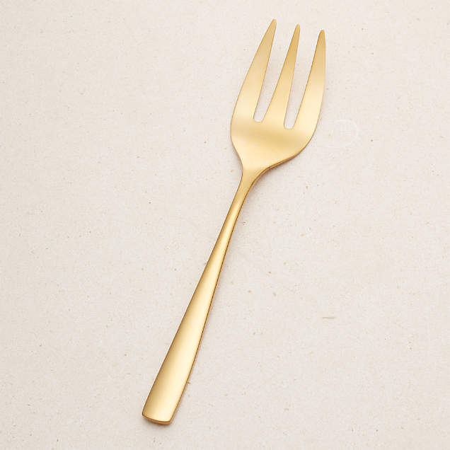 Holiday Gold Serving Spoon + Reviews | Crate & Barrel