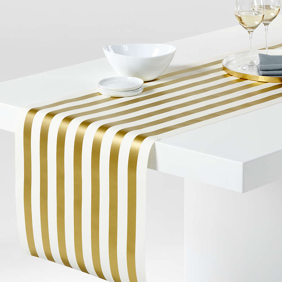 Gold Stripe Paper Runner | Crate & Barrel