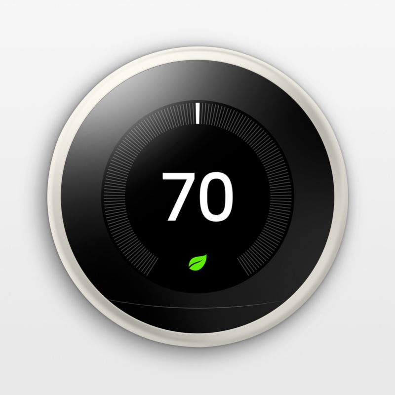 Google Nest White Thermostat | Crate & Barrel