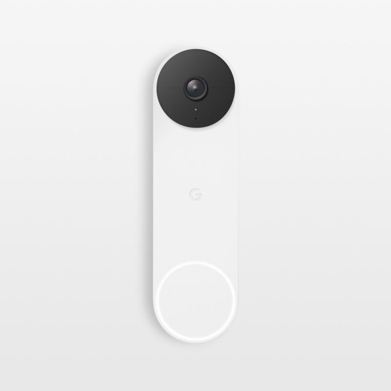 Google Nest Snow Battery Doorbell | Crate & Barrel