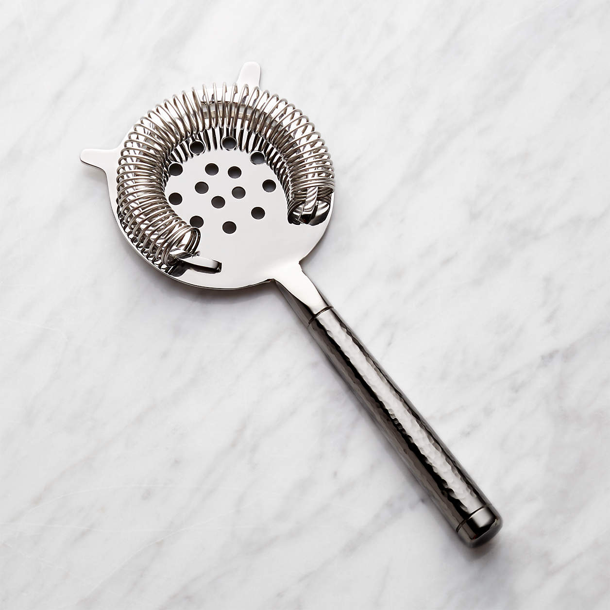 Graham Hammered Metal Springed Hawthorne Strainer + Reviews | Crate ...