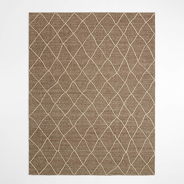 Big Sur Wool Handwoven Brown Area Rug 8'x10' | Crate & Barrel
