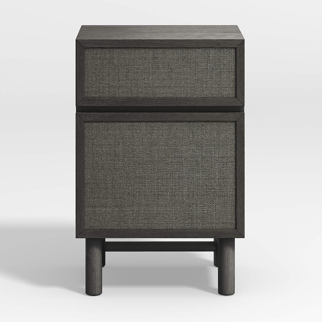 Emmer Small Charcoal Oak File Cabinet | Crate & Barrel