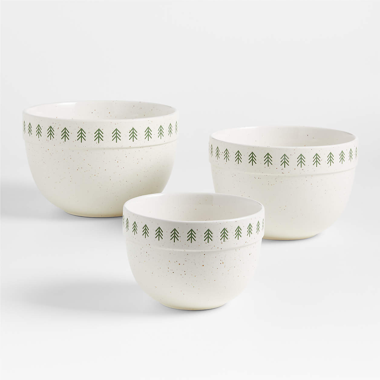 Green Trees Mixing Bowls, Set of 3 | Crate & Barrel