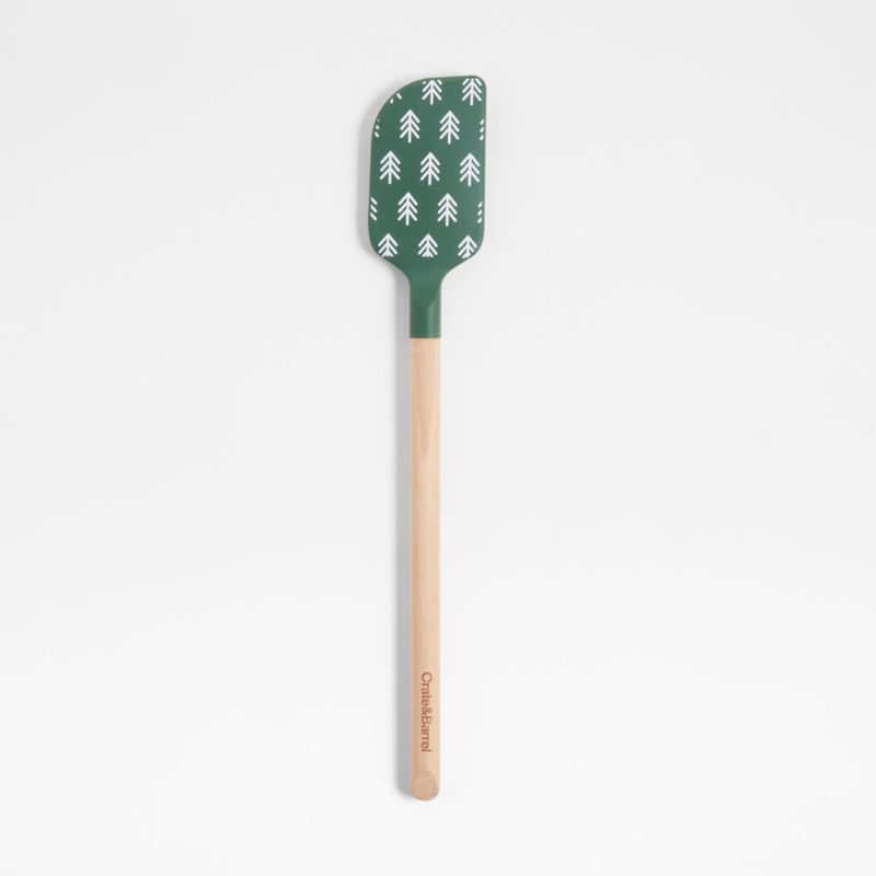 Green Trees Silicone Spatula | Crate & Barrel