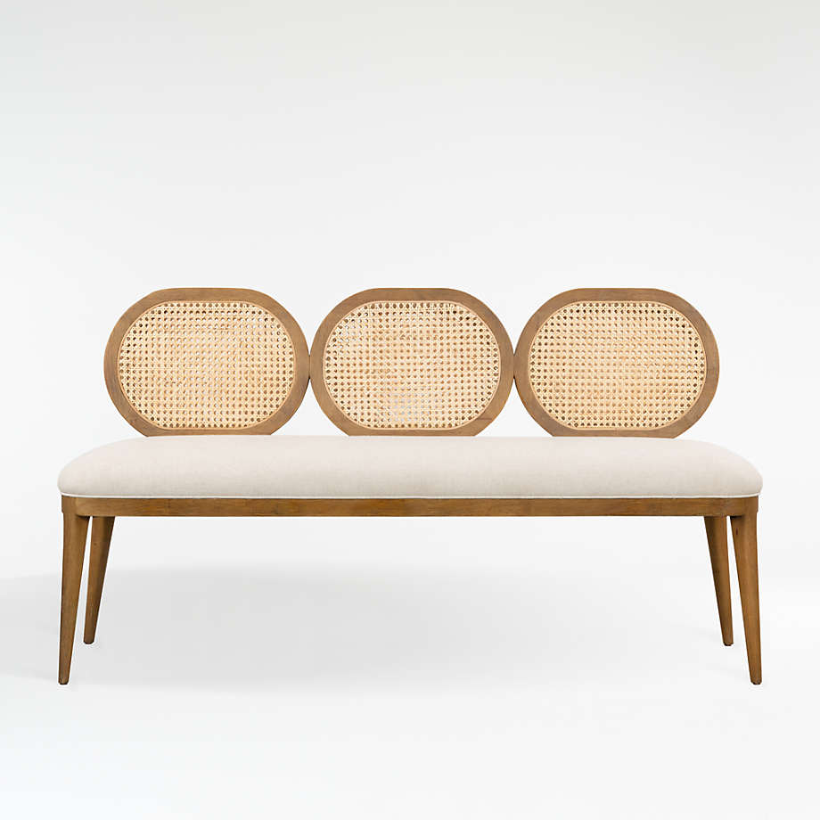 Grier Cane Bench | Crate & Barrel