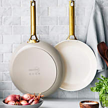 GreenPan Reserve Taupe 2-Piece 10" and 12" Non-Stick Ceramic Fry Pan ...