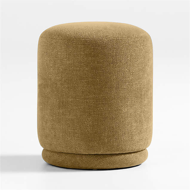 Borrego Small Round Ottoman + Reviews | Crate & Barrel Canada