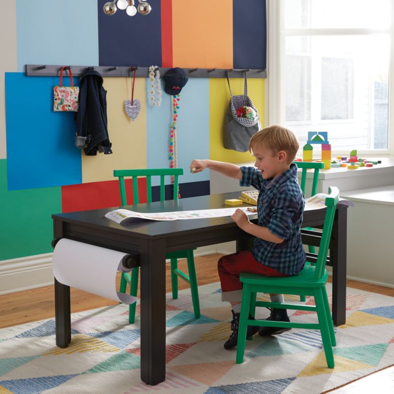 Kids Adjustable Charcoal Wood Large Table with 23" Legs + Reviews ...