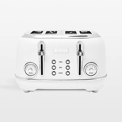 HADEN Heritage Ivory and Copper 4-Slice Toaster + Reviews | Crate & Barrel