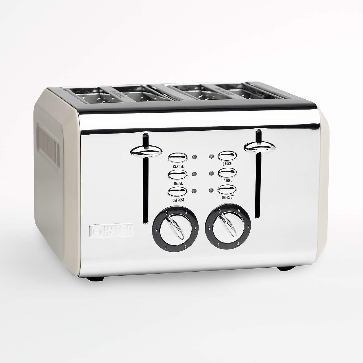 HADEN Cotswold Putty Beige 4-Slice Toaster + Reviews | Crate & Barrel