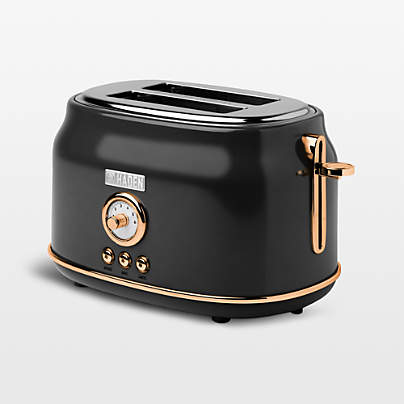 HADEN Heritage Ivory and Copper 2-Slice Toaster + Reviews | Crate & Barrel