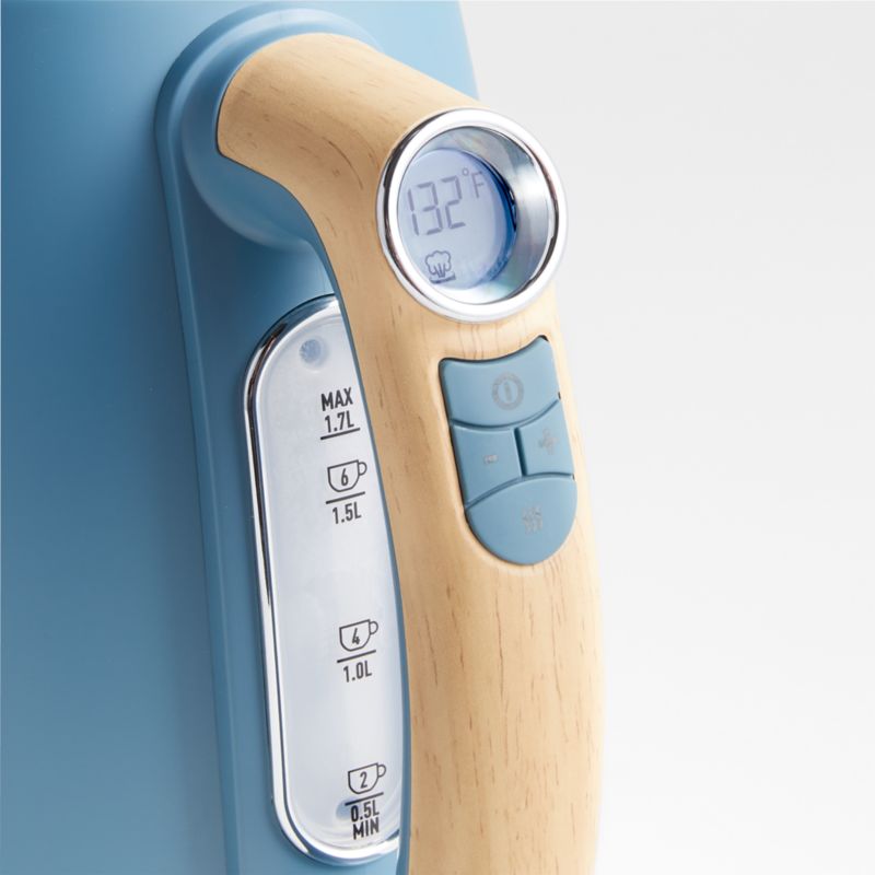 HADEN Heritage Stone Blue Electric Tea Kettle | Crate & Barrel