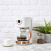 HADEN Heritage Ivory and Copper 12-Cup Programmable Coffee Maker ...