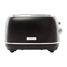 HADEN Heritage Black and Chrome 2-Slice Toaster + Reviews | Crate & Barrel