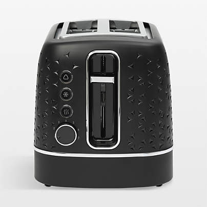 HADEN Heritage Black and Chrome 2-Slice Toaster + Reviews | Crate & Barrel