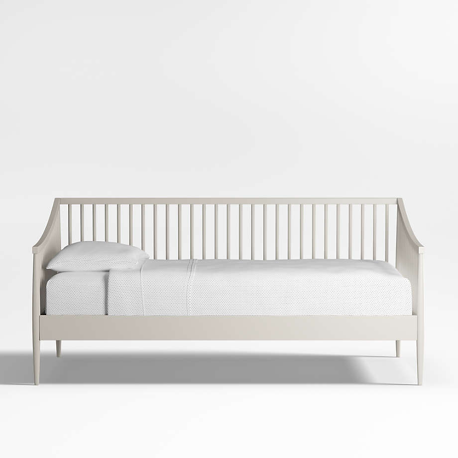 Hampshire Cozy Grey Spindle Wood Kids Daybed + Reviews | Crate & Kids ...