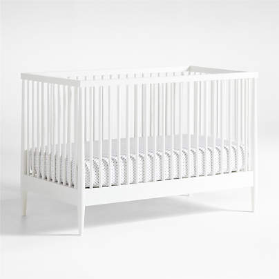 Arlyn Two-Tone White 3-in-1 Wood Convertible Baby Crib + Reviews ...