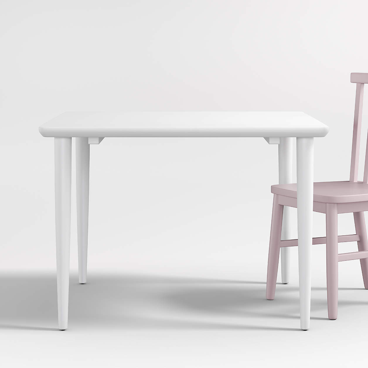 Hampshire White Wood Square Kids Play Table | Crate & Kids
