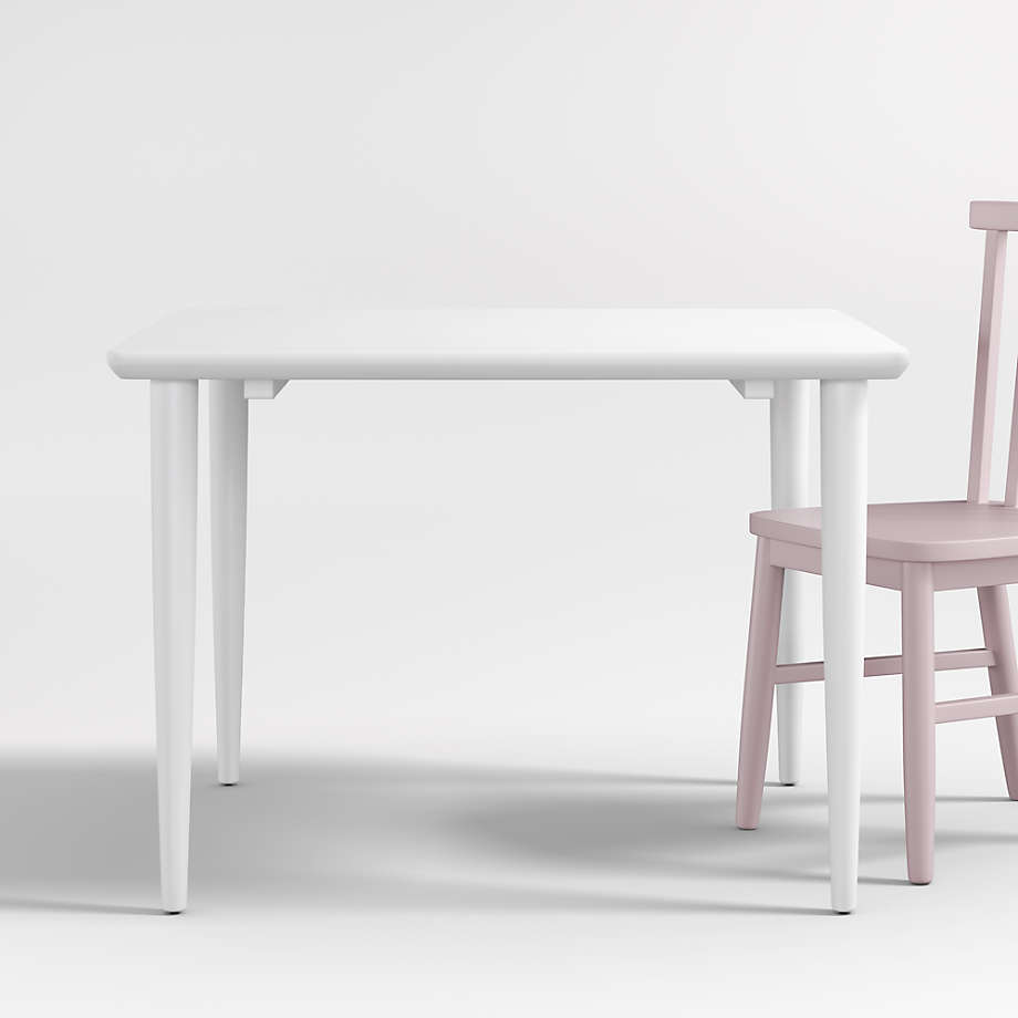 Hampshire White Wood Square Kids Play Table | Crate & Kids Canada