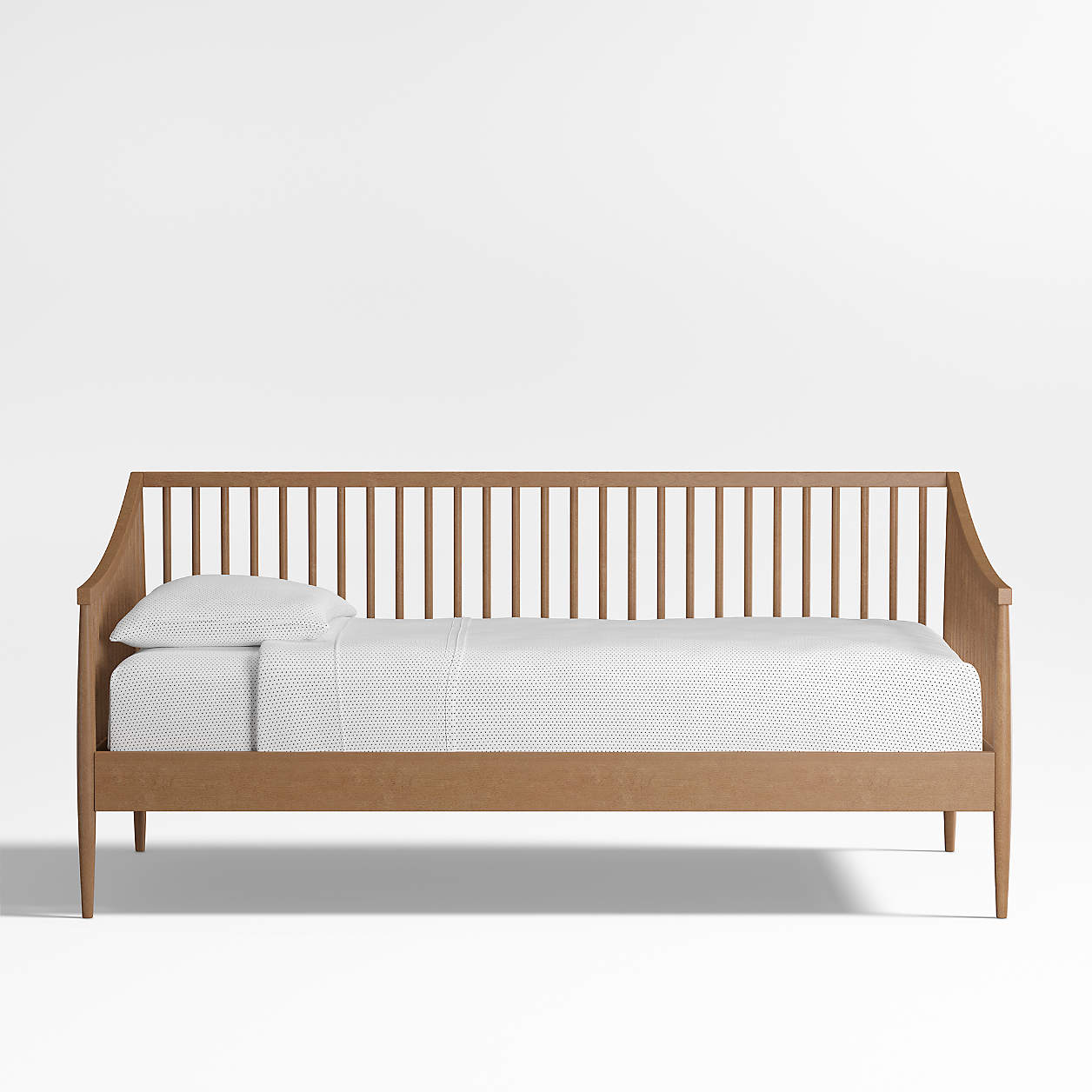 Hampshire Natural Brown Wood Spindle Kids Daybed + Reviews | Crate & Kids