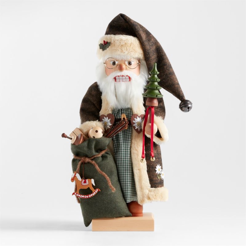 Christmas Swiss Santa Handmade German Nutcracker | Crate & Barrel