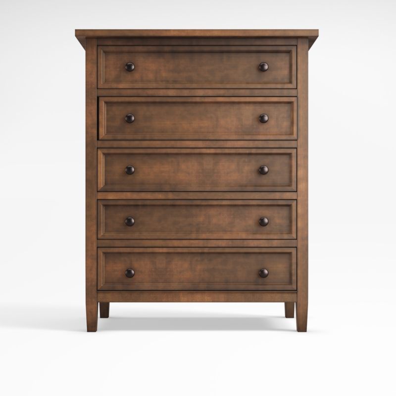 Harbor Nero Noce 5-Drawer Chest | Crate & Barrel