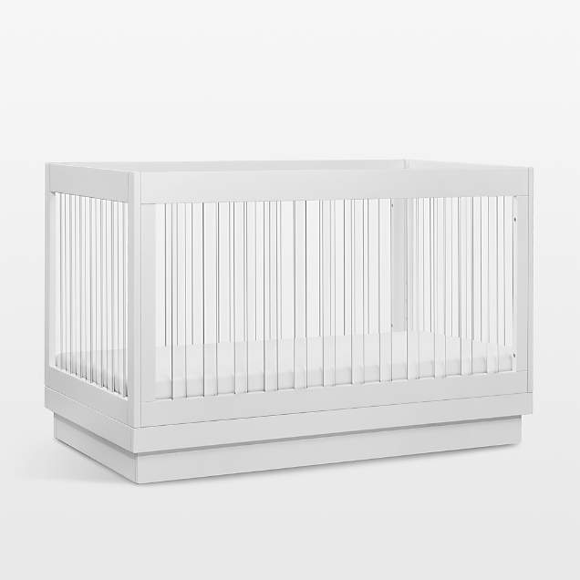Arlyn Two-Tone White 3-in-1 Wood Convertible Baby Crib + Reviews ...