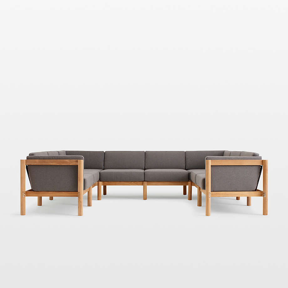 Neighbor Haven Greystone 8-Piece U-Shaped Outdoor Sectional Sofa ...