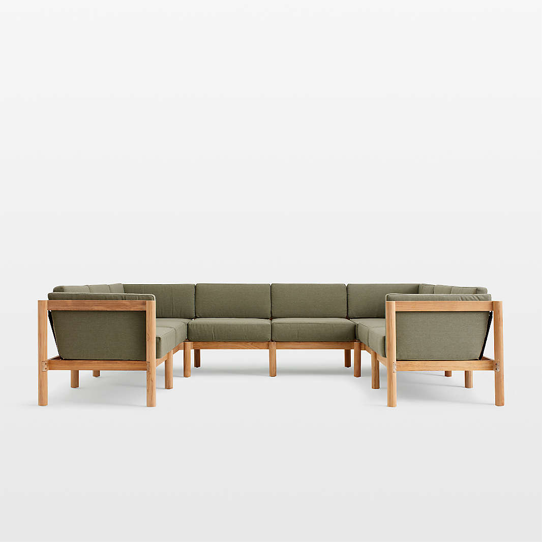 U-Shaped Outdoor Sectional Sofas & Outdoor U Couches | Crate & Barrel