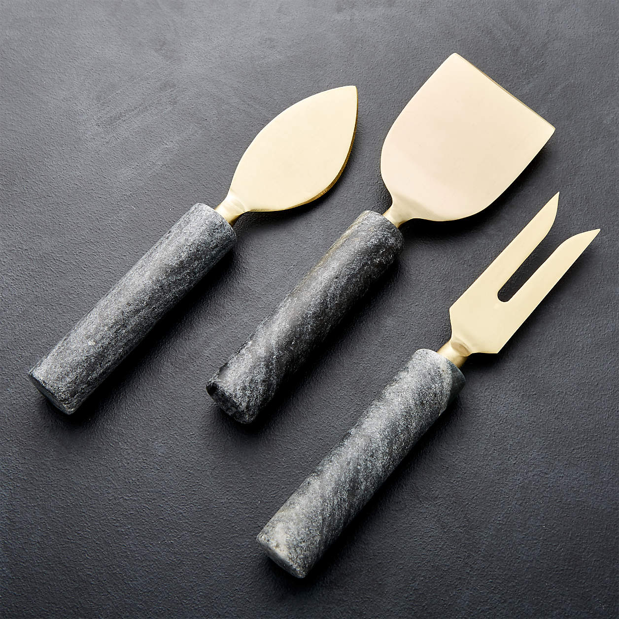 Hayes Marble Cheese Tools, Set of 3 + Reviews | Crate & Barrel