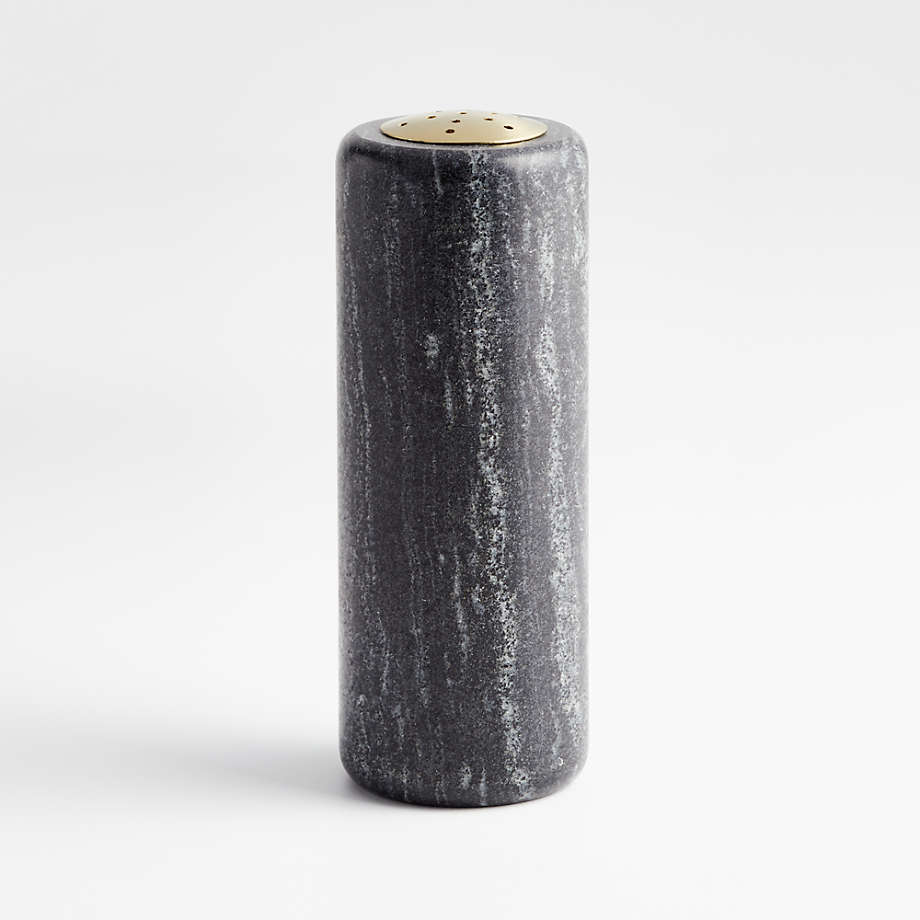 Hayes Marble Salt Shaker and Pepper Mill | Crate & Barrel