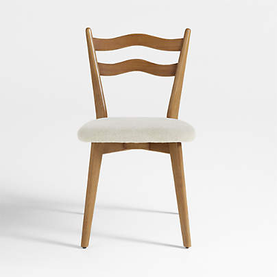 Pali Light Brown Wood Dining Chair + Reviews | Crate & Barrel