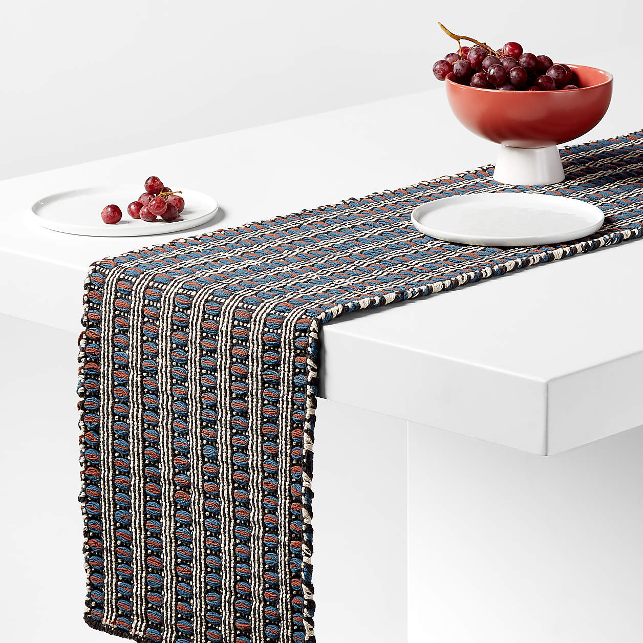Helms 120" Woven Table Runner | Crate and Barrel