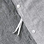 New Natural Hemp Ink Black Grid Twin/Twin XL Duvet Cover + Reviews ...