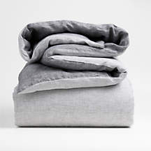 New Natural Hemp Ink Black Grid Twin/Twin XL Duvet Cover + Reviews ...