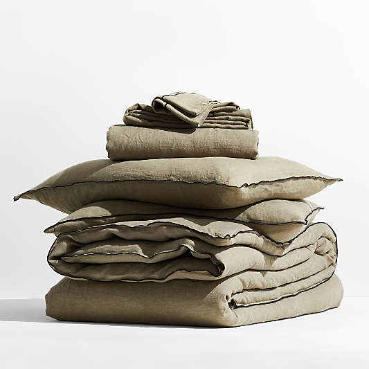 Hemp Bedding Sets - Natural Hemp Sheets | Crate & Barrel