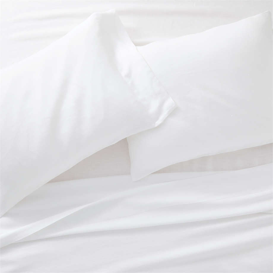White Natural Hemp Fiber Sheet Sets | Crate & Barrel