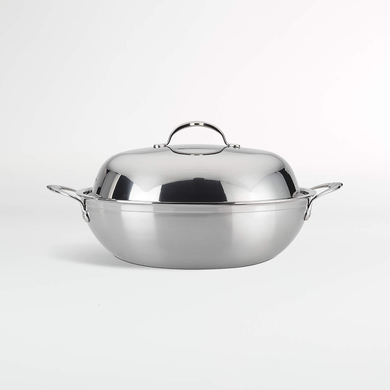 Hestan ProBond 14" Forged Stainless Steel Wok + Reviews | Crate & Barrel