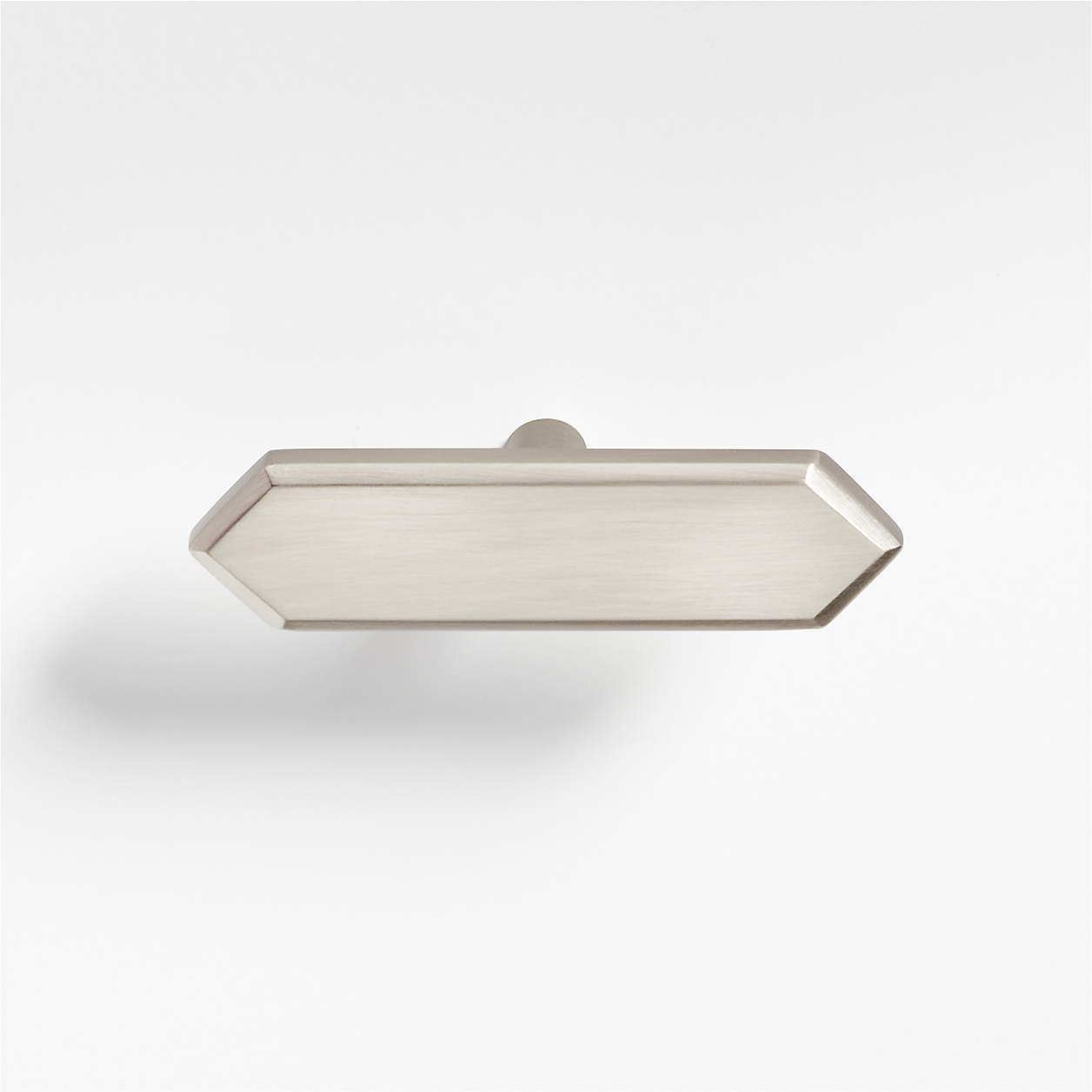 Hex 3" Brushed Nickel Bar Pull | Crate & Barrel