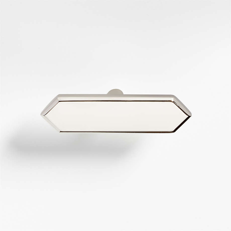 Hex 3" Polished Nickel Bar Pull + Reviews | Crate & Barrel Canada