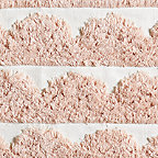 Hi/Low Scallop Elegant Pink Flatweave Kids Performance Area Rug 6'x9 ...