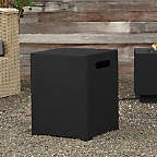 Highlands Black Metal Outdoor Natural Gas and Propane Tank Cover ...