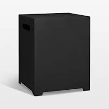 Highlands Black Metal Outdoor Natural Gas and Propane Tank Cover ...