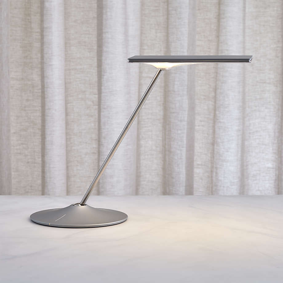 Humanscale Horizon Silver Desk Lamp | Crate & Barrel