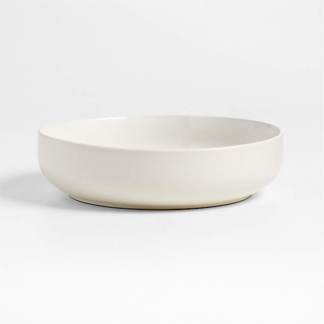 Tour White Porcelain Low Bowl + Reviews | Crate & Barrel Canada