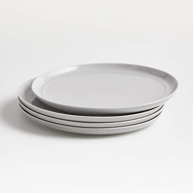 Hue Dark Grey Dinner Plate + Reviews | Crate & Barrel