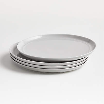 Hue Dark Grey Dinner Plate + Reviews | Crate & Barrel